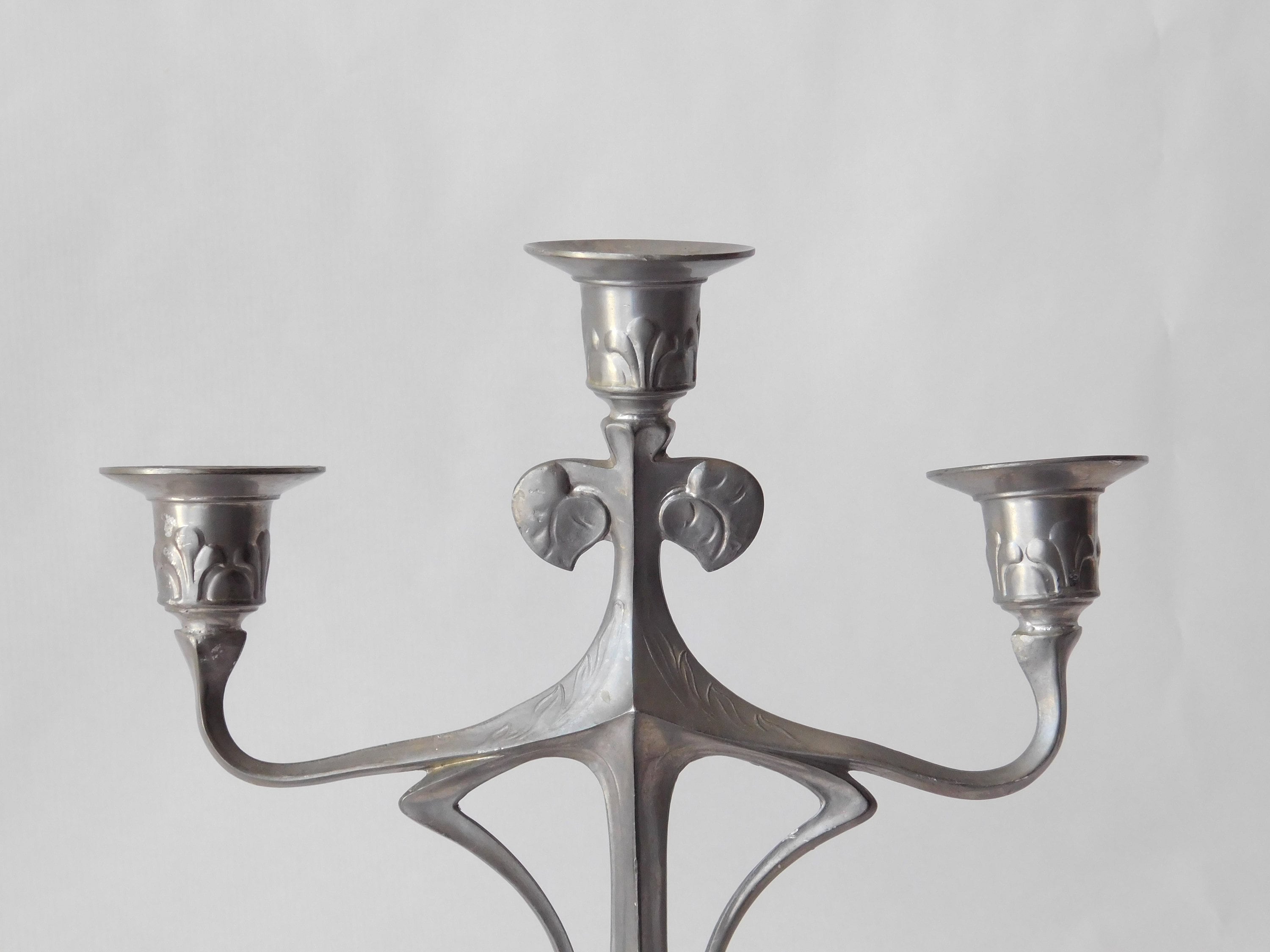 Art Nouveau of Floral Candle Holder Marked Kayserzinn 654. - Etsy