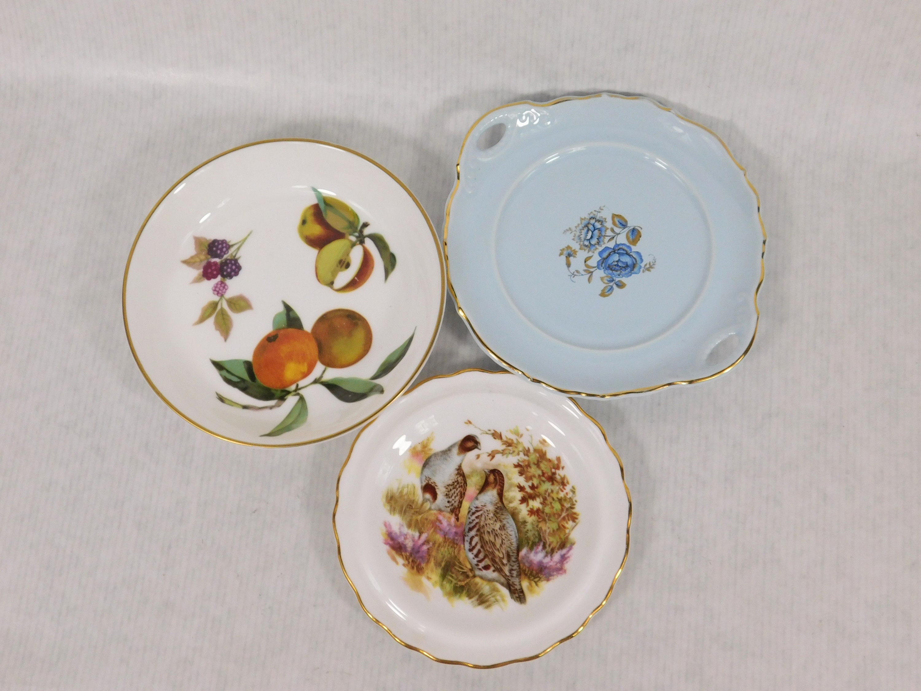 Set of Small Porcelain Plates for Rings. Collectable Miniature Plates ...