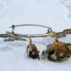 Antique Forged Rose Brooch. Costume Vintage Brooches. Elegant Rare ...