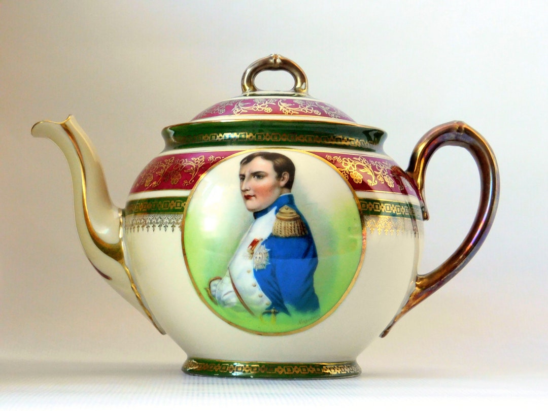 Beautiful Rare Vintage MZ Austria Teapot. Antique Porcelain Napoleon ...
