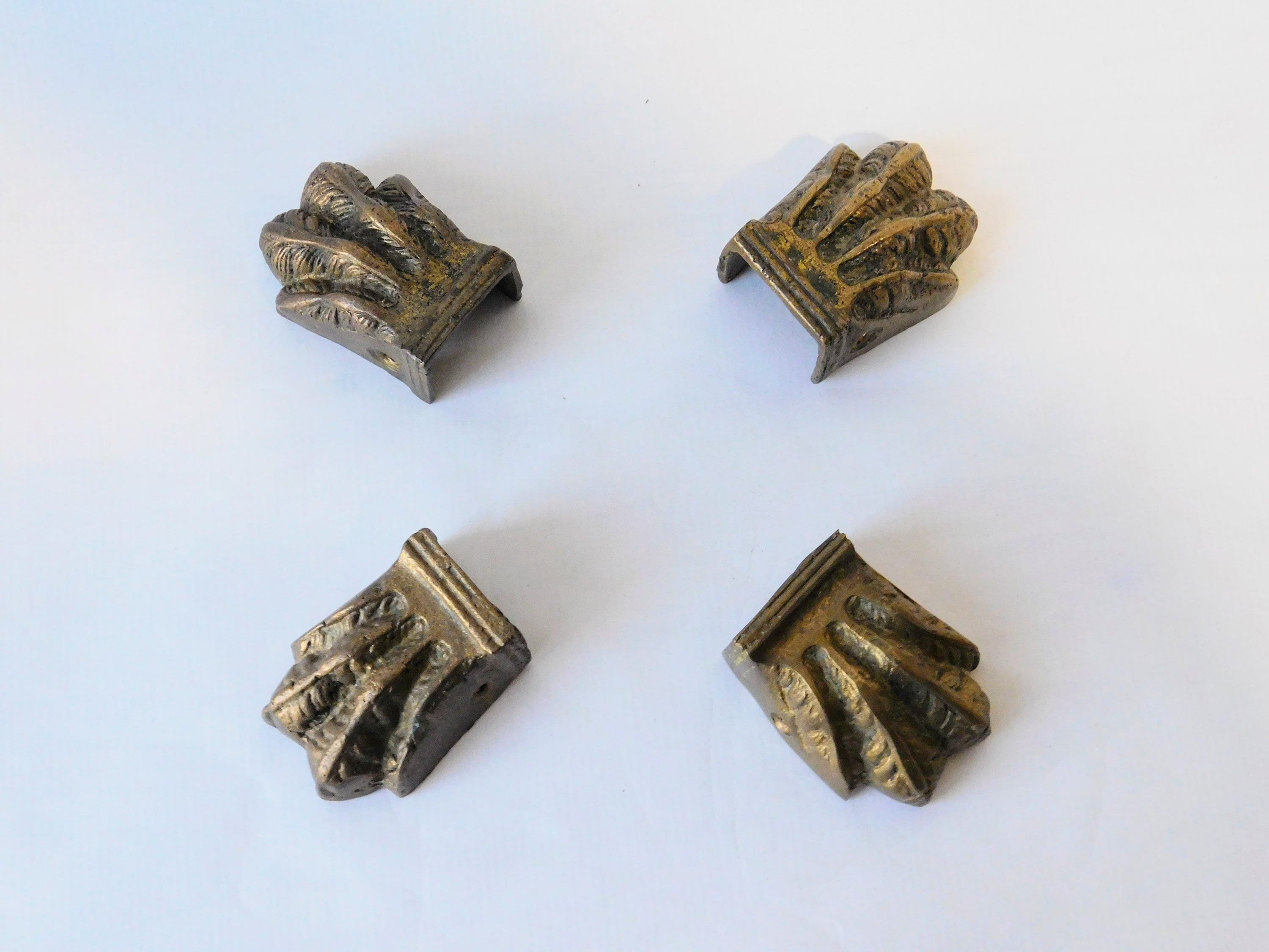 Antique Lion Claw Feet for Furniture. Table Leg Foot Brass. Bronze ...