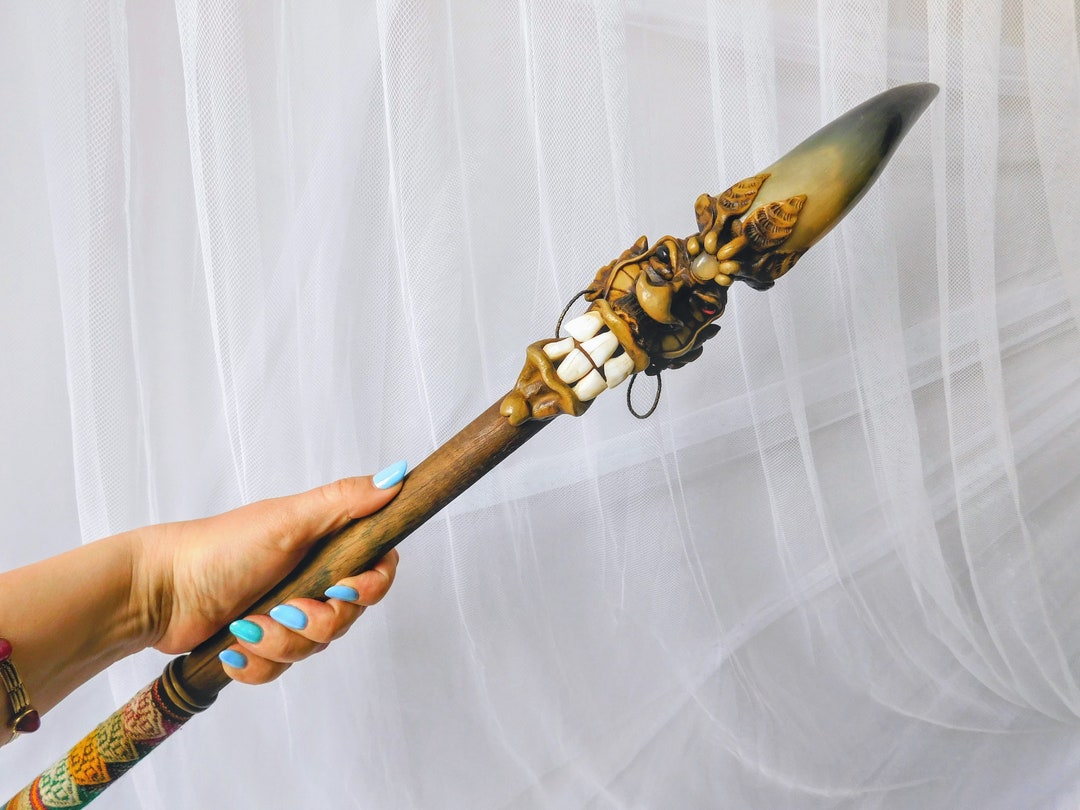 Exotic African Walking Cane. Tribal Style Men's Walking Stick. African ...