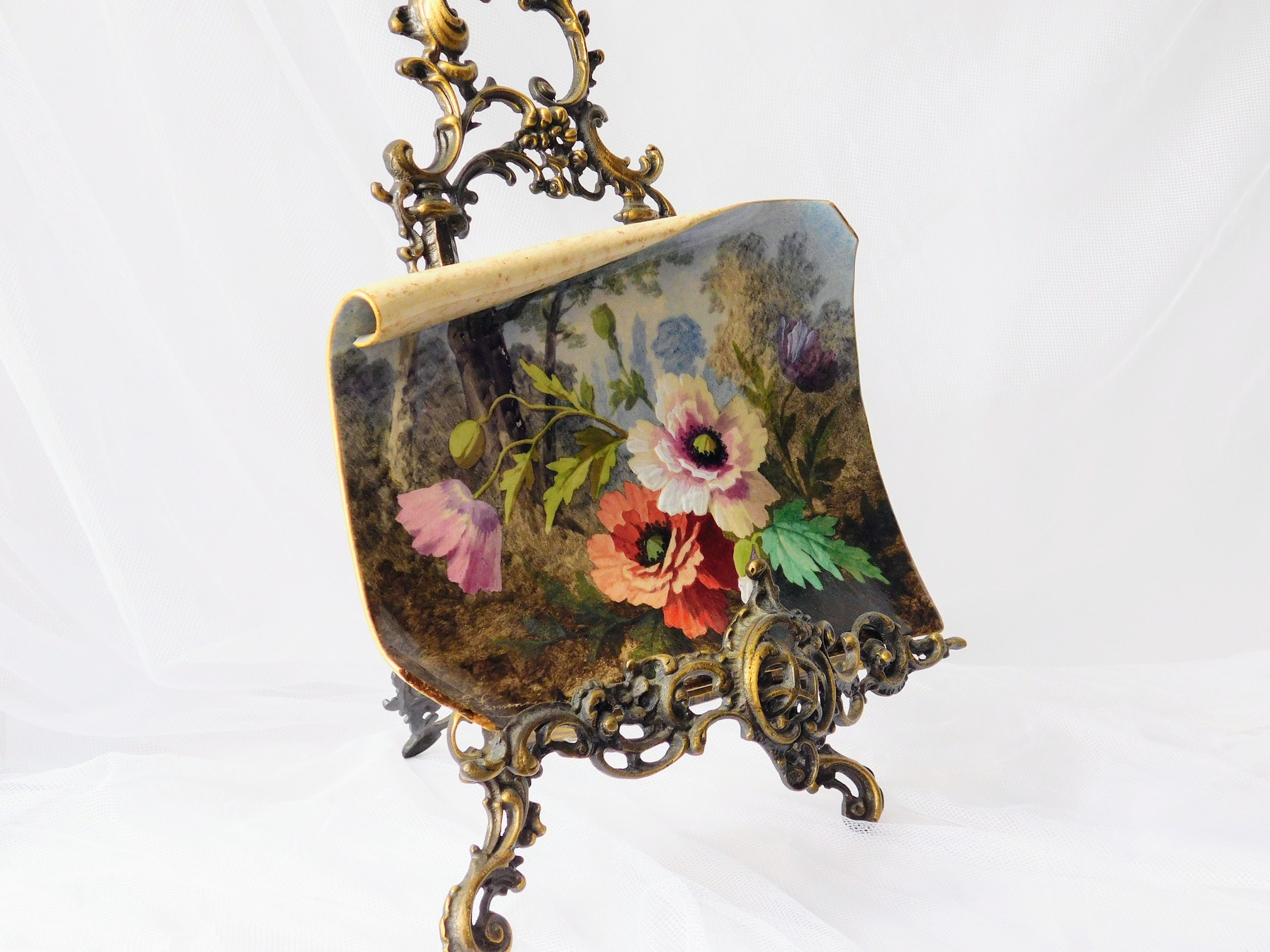 Majolica French Artist G.lemonnier 19th Century. Decorative Plate the ...