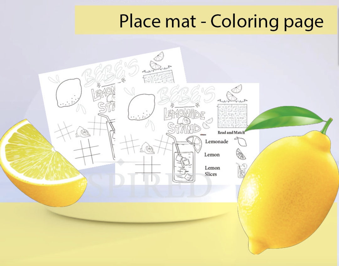 Lemon Place Mat - Etsy