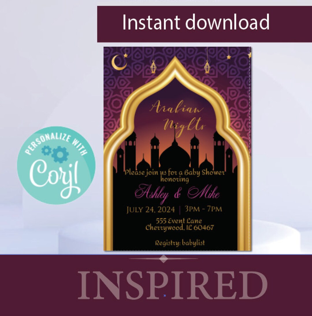 Arabian Nights- Invitation - Etsy