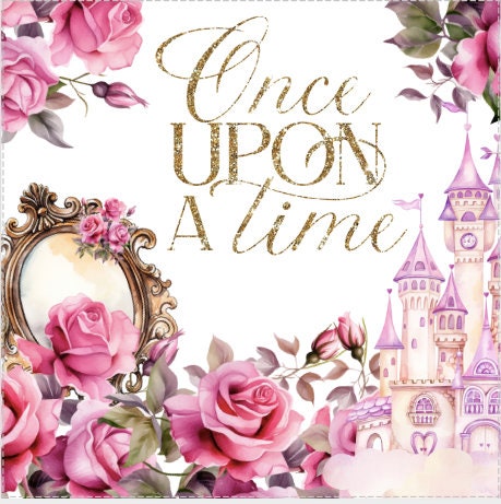 Once Upon a Time-backdrop- Pink - Etsy