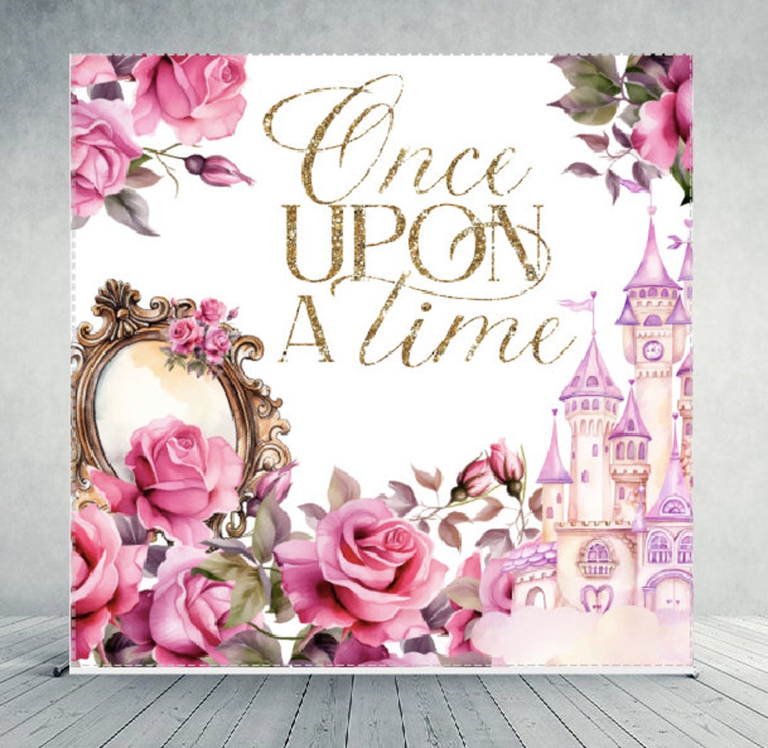 Once Upon a Time-backdrop- Pink - Etsy