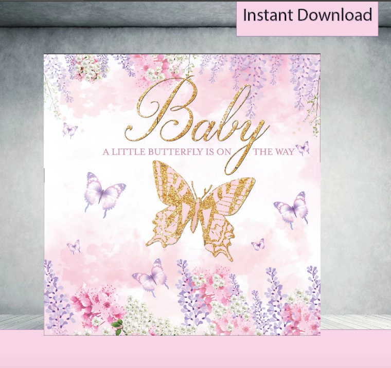 Butterfly Backdrop - INSTANT DOWNLOAD - Etsy