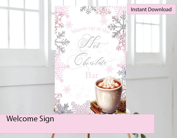 Hot Chocolate Bar Sign - INSTANT DOWNLOAD - Etsy