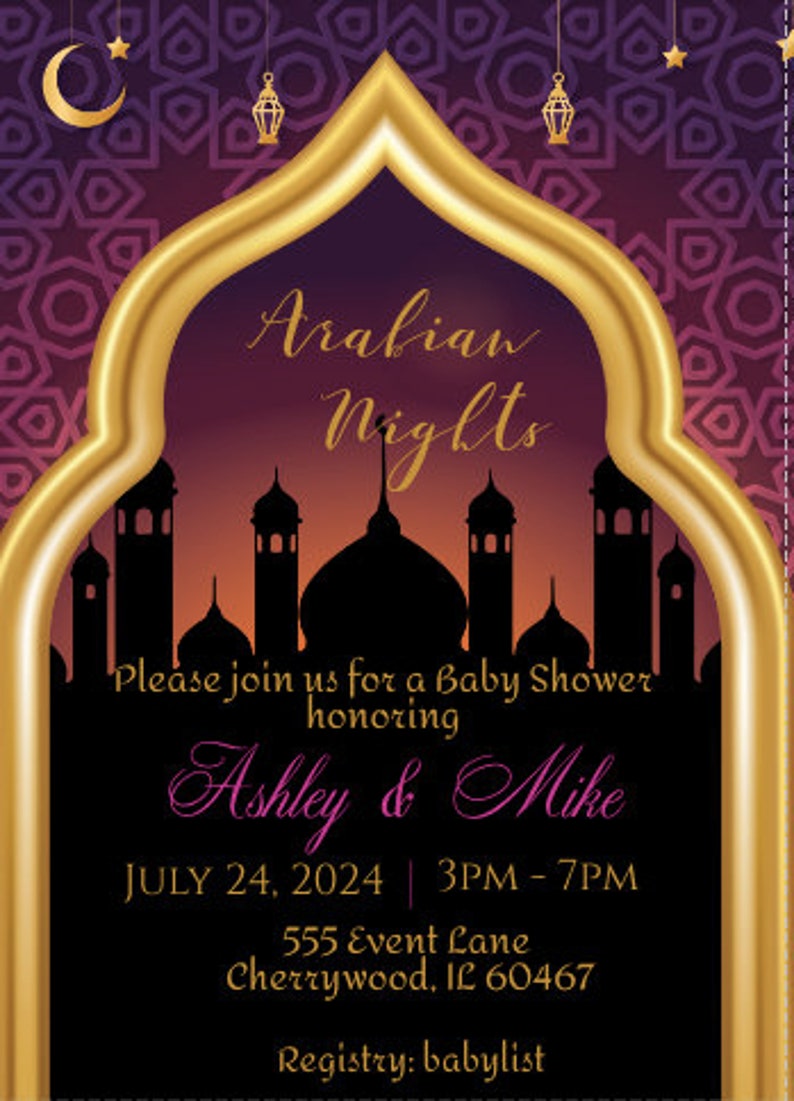 Arabian Nights- Invitation - Etsy
