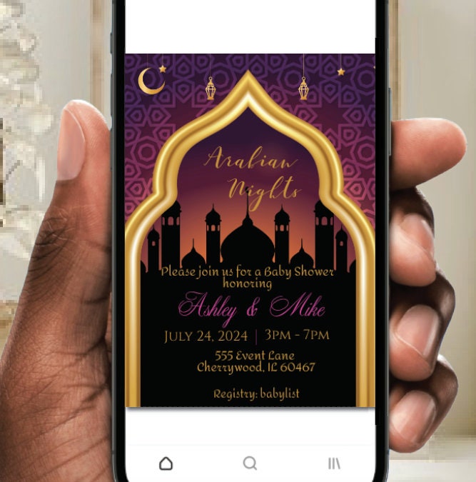 Arabian Nights- Invitation - Etsy