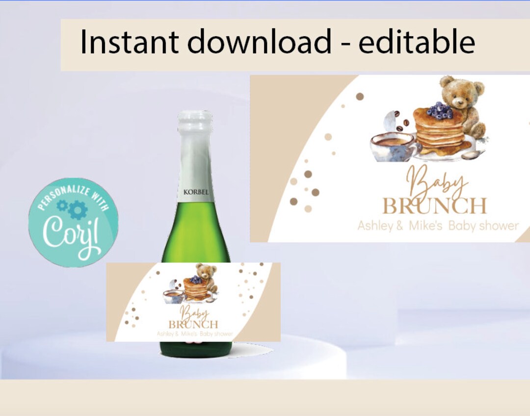 Baby Brunch Mini Champagne Label - Etsy
