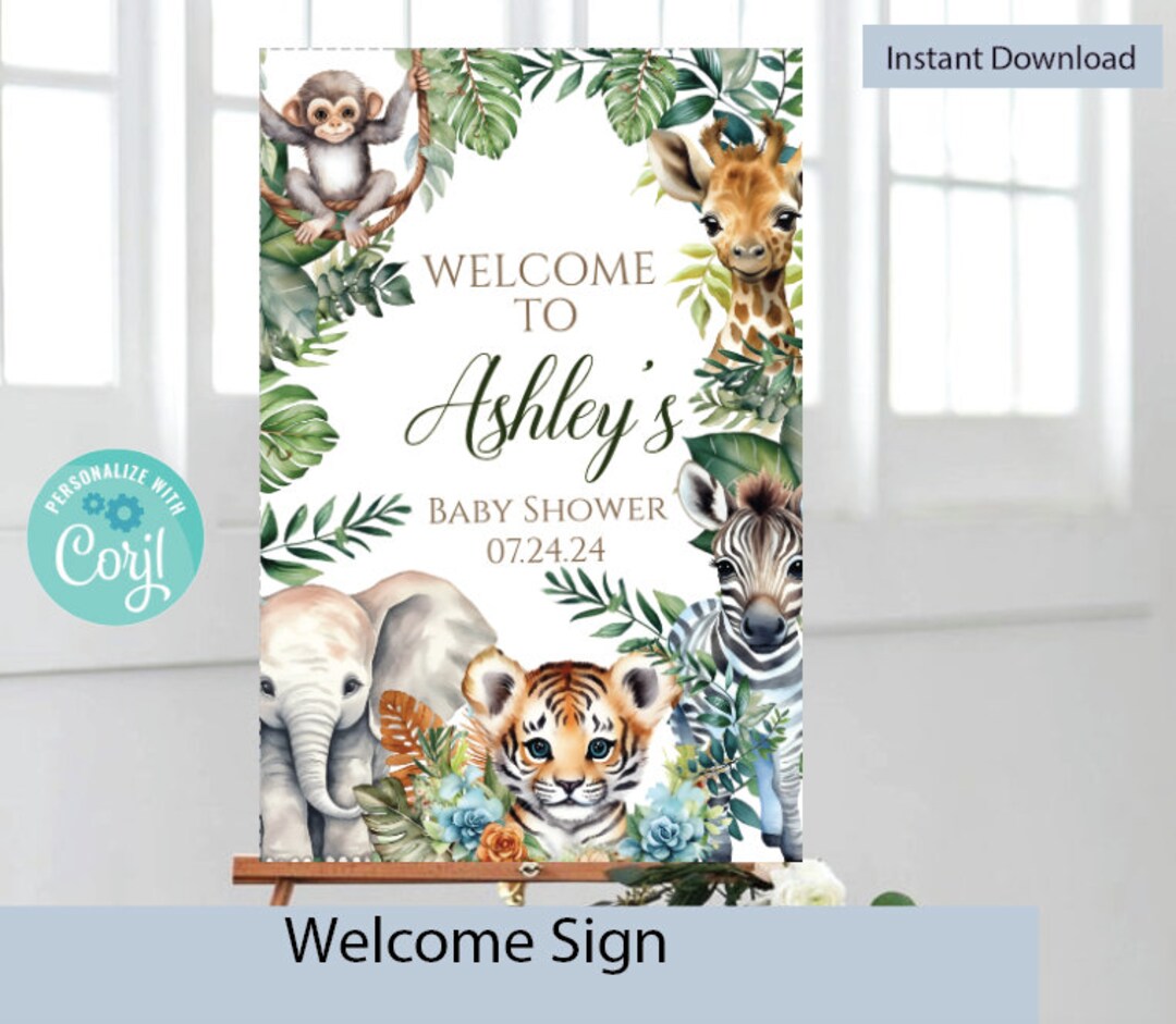 Safari Welcome Sign - Etsy