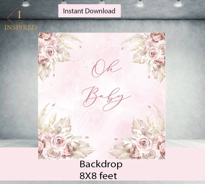 Boho Backdrop - INSTANT DOWNLOAD - Etsy