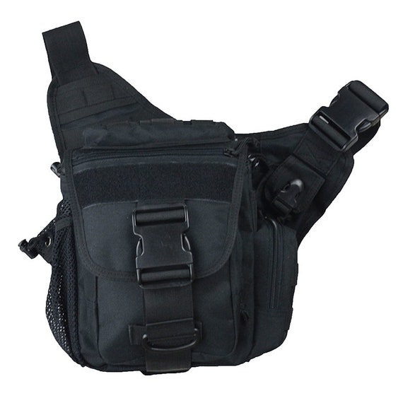 Waterproof Hiking Sling Tactical Waist Bag Black - Etsy