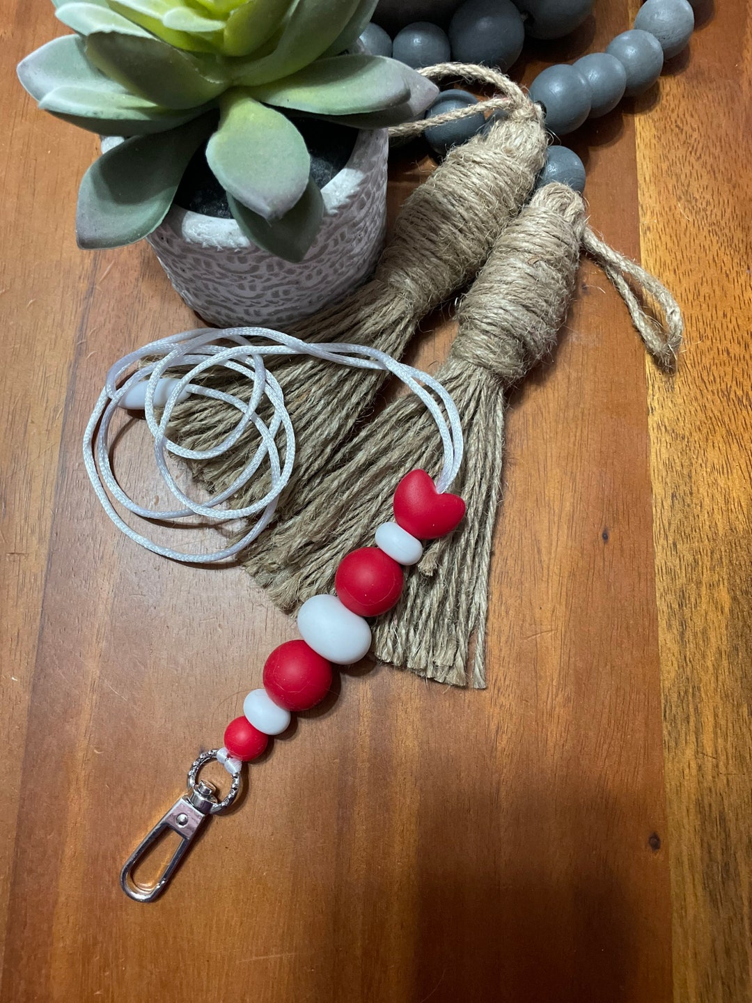 Heart Lanyard - Etsy