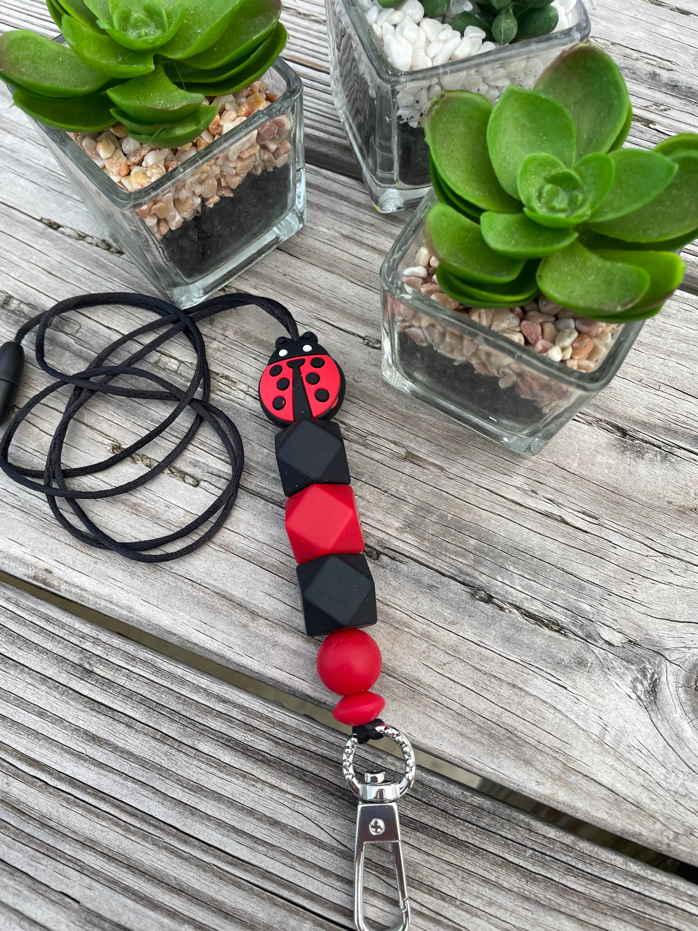 Ladybug Lanyard - Etsy