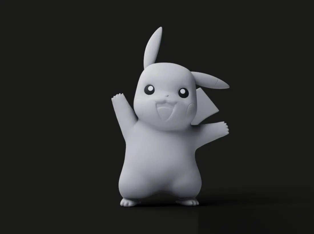 Pikachu Pokemon 3d Model STL File for 3d Printing - Etsy
