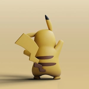 Pikachu Pokemon 3d Model STL File for 3d Printing - Etsy