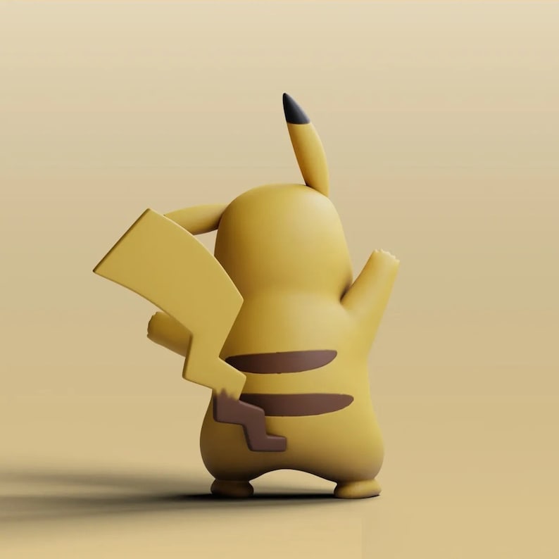 Pikachu Pokemon 3d Model STL File for 3d Printing - Etsy