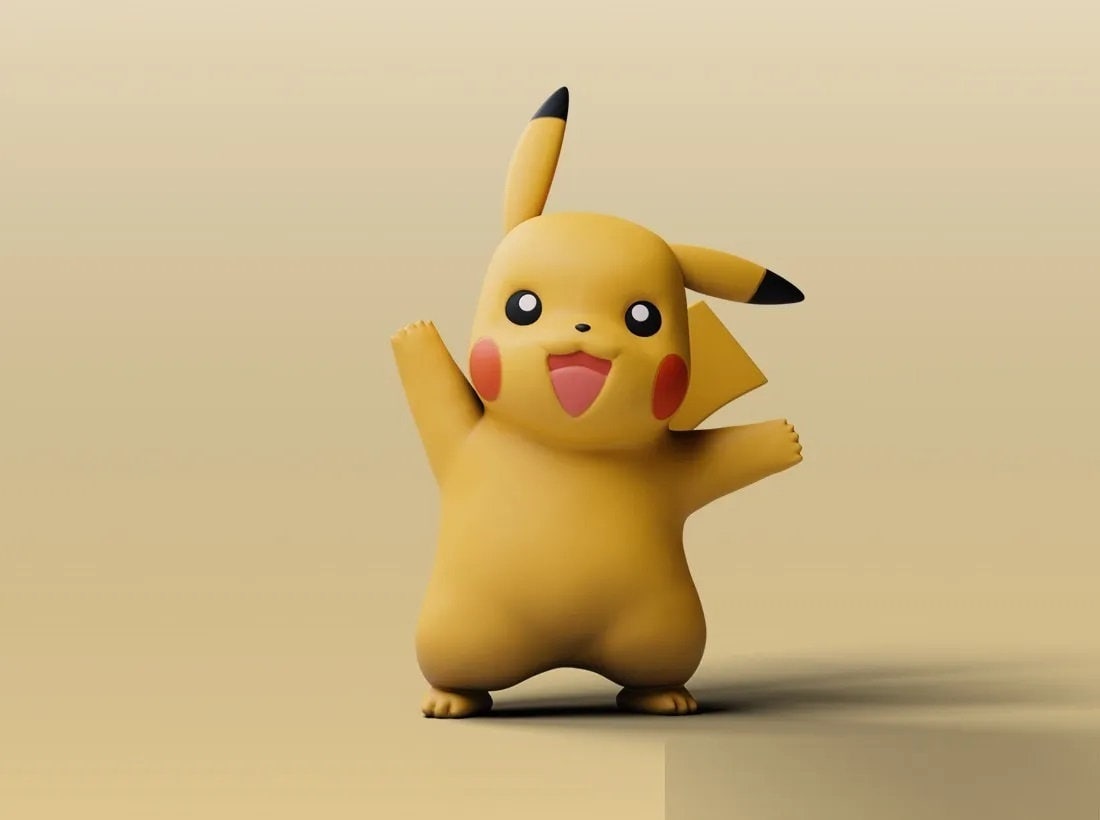 Pikachu Pokemon 3d Model STL File for 3d Printing - Etsy