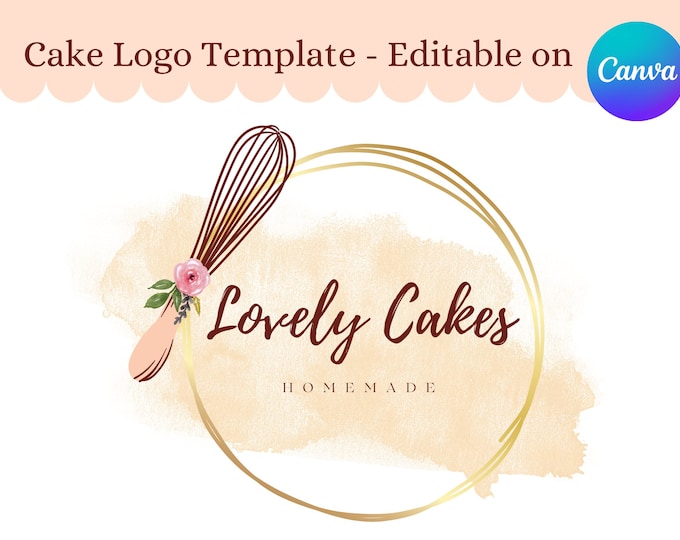 Cake Business Logo Creation Design Logo Bakery Logo Baking Logo Cake ...