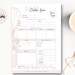 Cake Order Form Template, Bakery Order Form Editable, Cookie Order Form ...