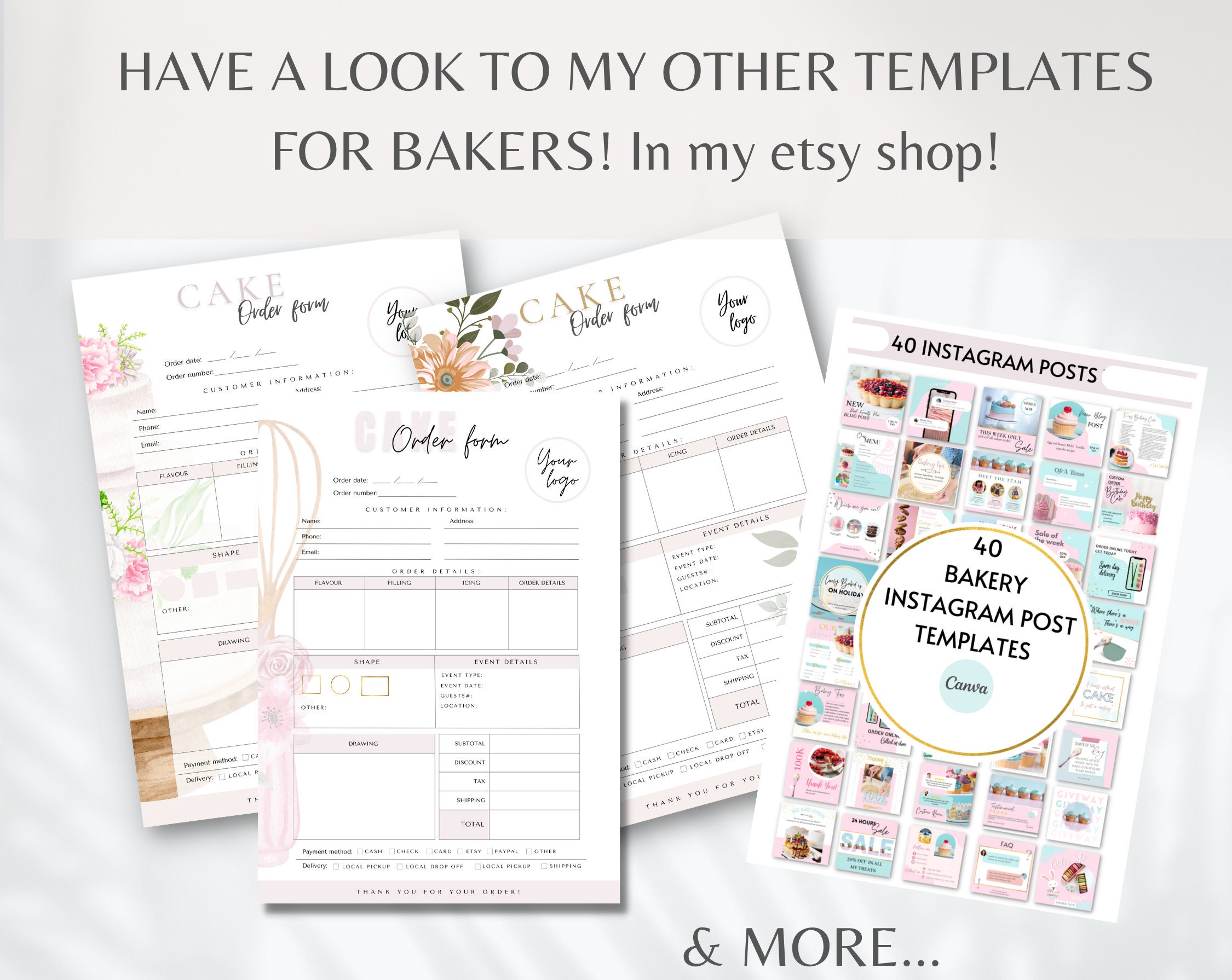 Bakery Business Card, Double Sided Card, Cake Business Card, Cake ...