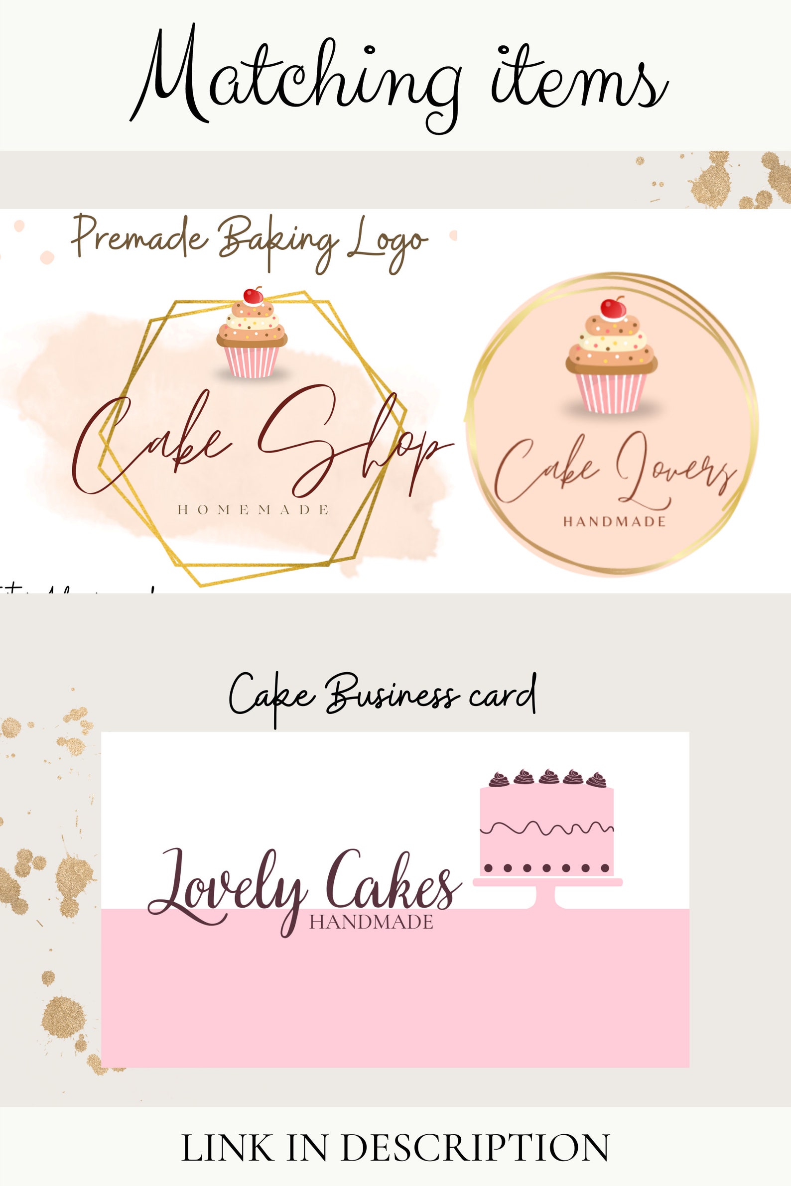 Cake Business Logo Business Card Design Template Cake - Etsy