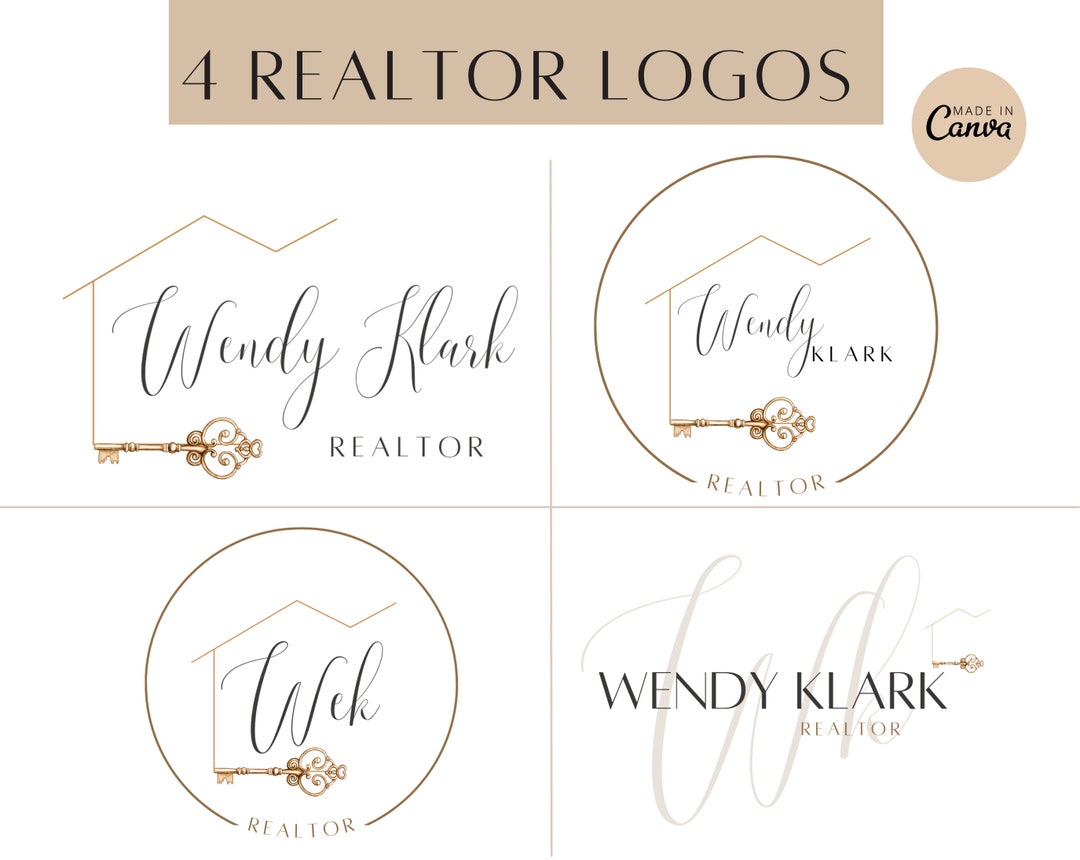 Realtor Logo, Real Estate Logo, Real Estate Marketing, Logo Creation ...