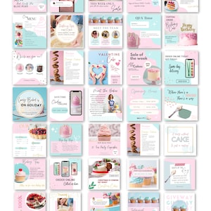 Bakery Instagram Post - Bakery Instagram Template - Bakery Branding Kit ...