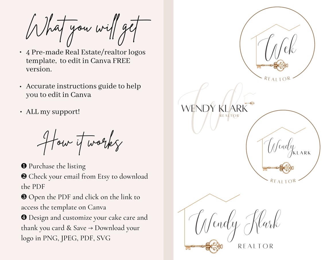 Realtor Logo, Real Estate Logo, Real Estate Marketing, Logo Creation ...