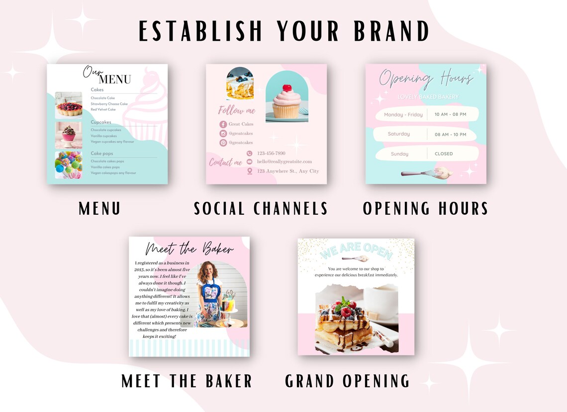 Bakery Instagram Post Bakery Instagram Template Bakery - Etsy