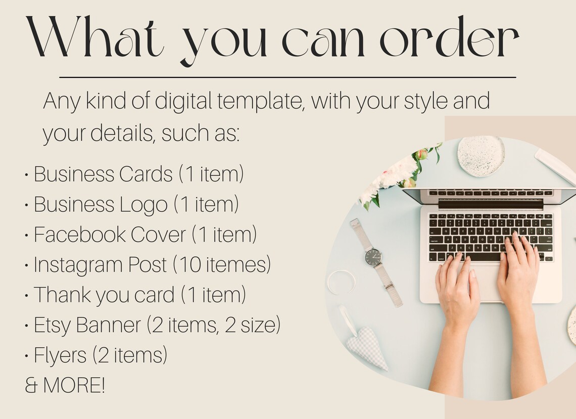 Custom Order Personalised Small Business Digital Templates - Etsy UK