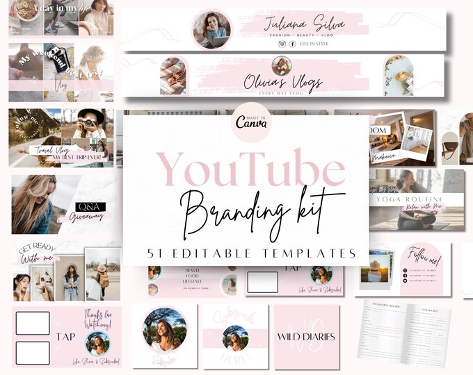 Youtube Branding Kit, Content Planner, Social Media Manager, Youtube ...