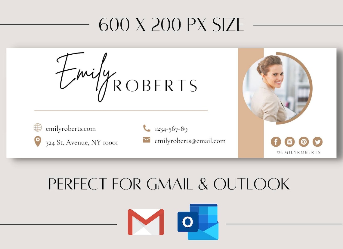 Email Signature Email Signature Template Real Estate Email - Etsy Canada