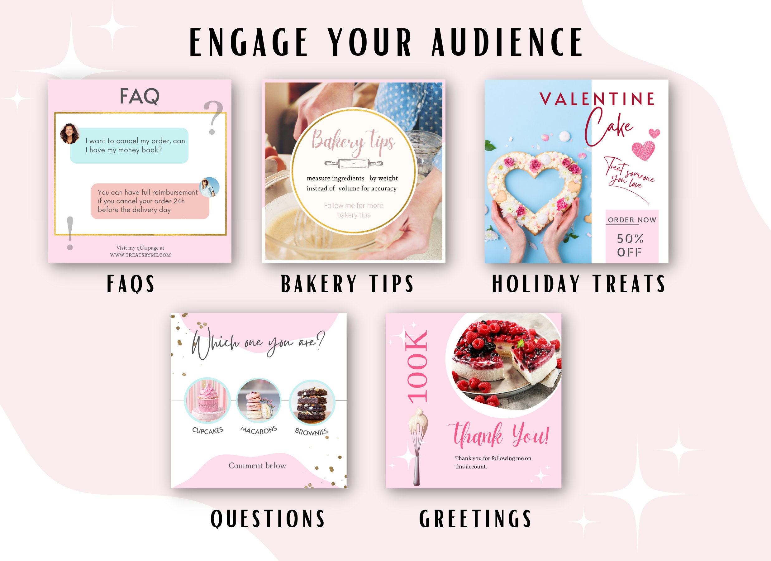 Bakery Instagram Post Bakery Instagram Template Bakery | Etsy Canada