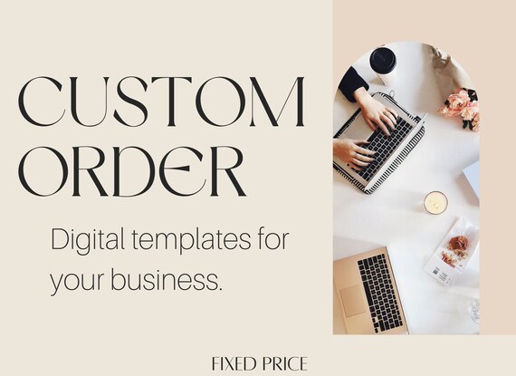 Custom Order Personalised Small Business Digital Templates - Etsy UK