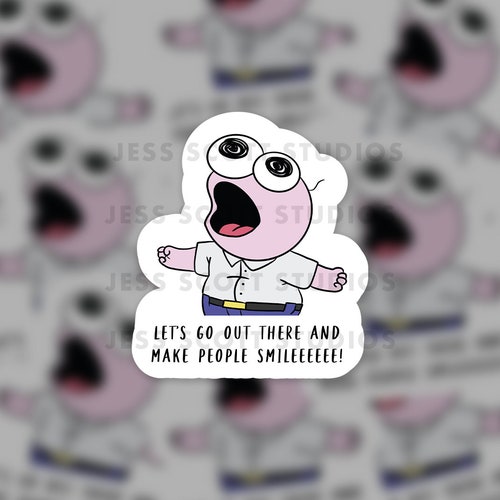 Smiling Friends Pim Sticker Die Cut Vinyl Sticker 2.5 | Etsy