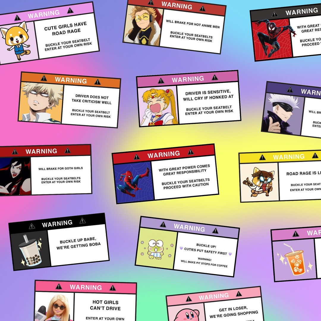 Custom Car Visor Sticker | Anime Sticker | Cartoon Sticker | TV Show ...