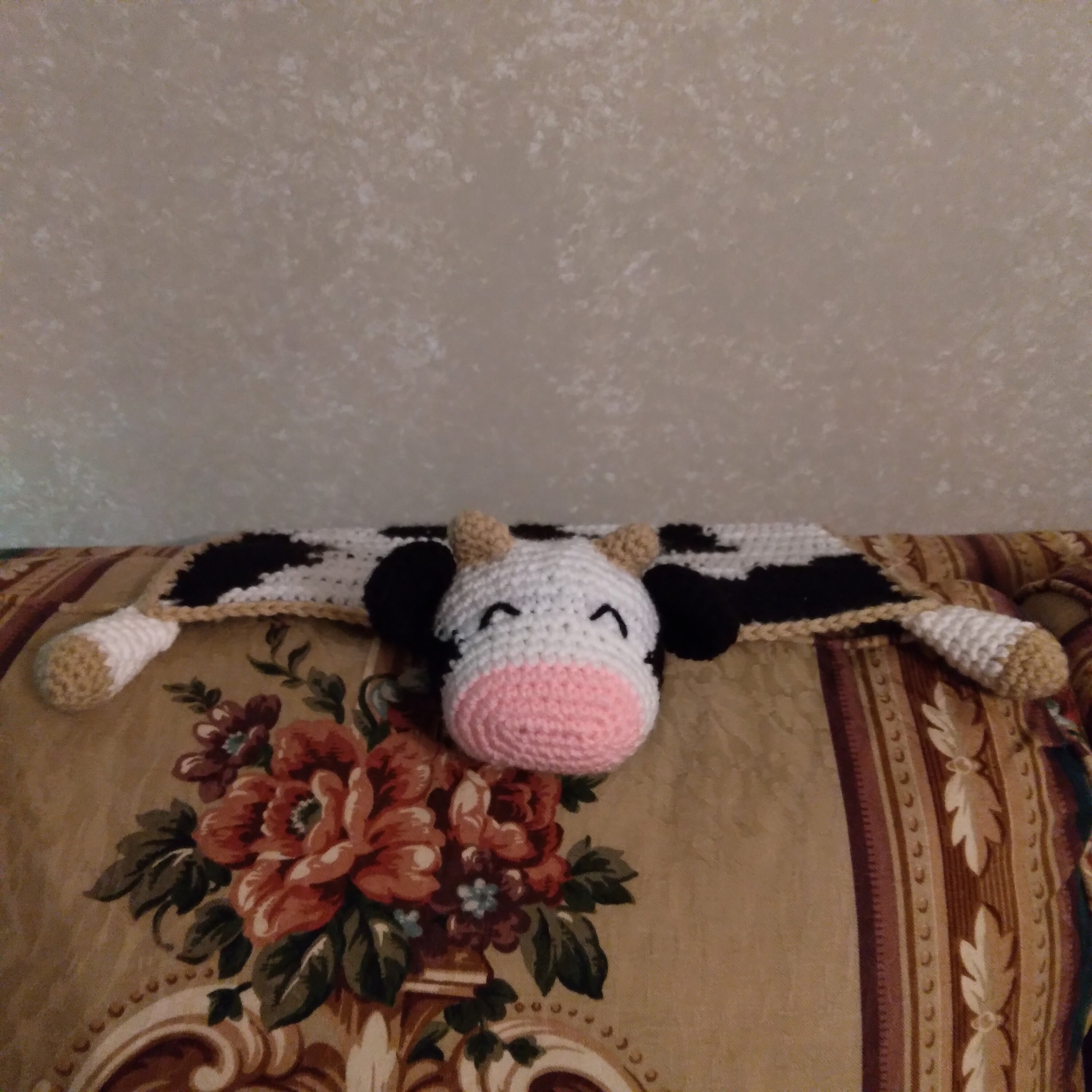 Cow Baby Blanket Snuggler / Highland Cow Lovey / Cow Pattern Blanket ...
