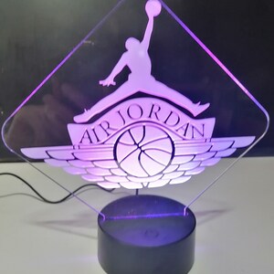 Air Jordan LED Multicolour With Remote Control Light - Etsy