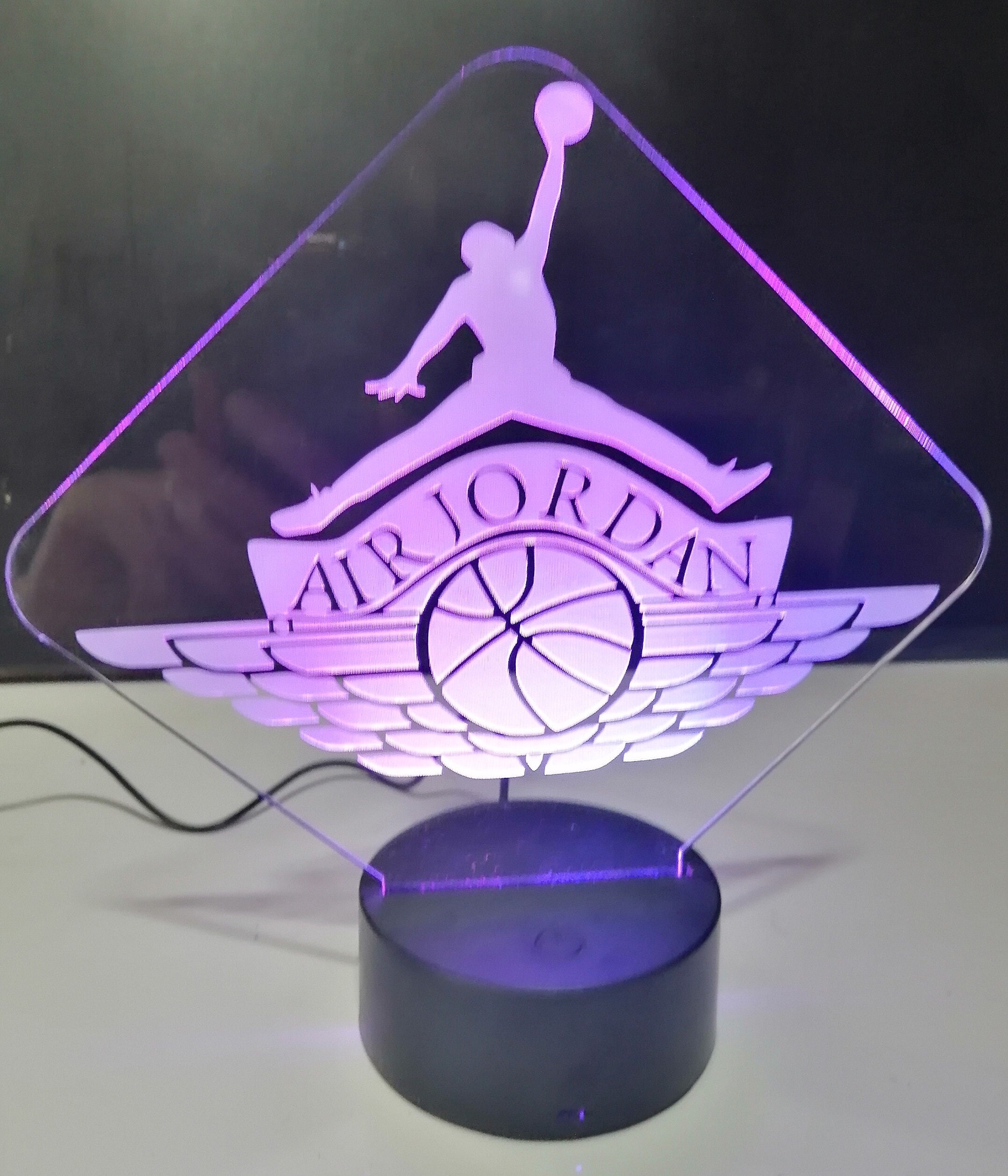 Air Jordan LED Multicolour With Remote Control Light - Etsy