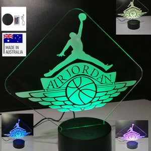 Air Jordan LED Multicolour With Remote Control Light - Etsy