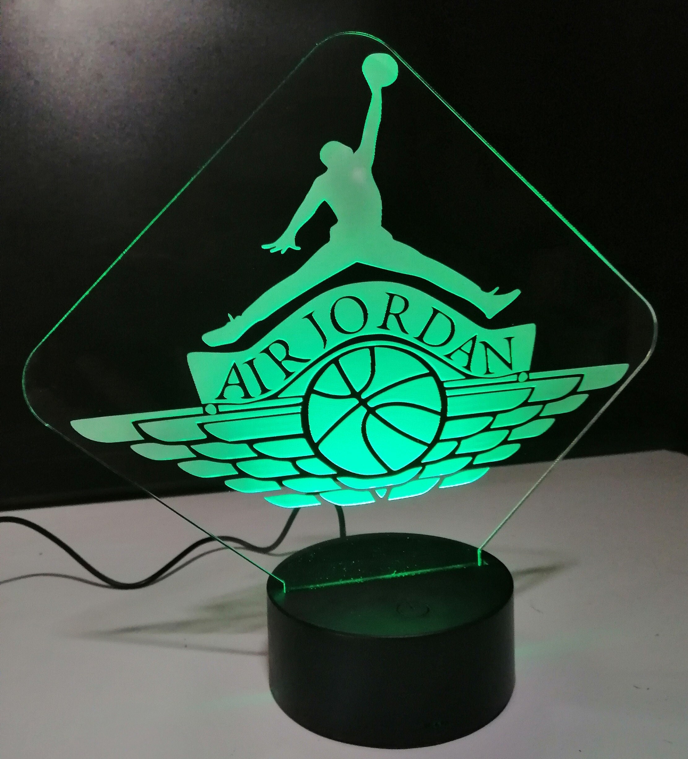 Air Jordan LED Multicolour With Remote Control Light - Etsy