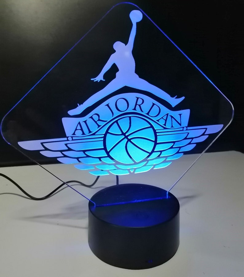 Air Jordan LED Multicolour With Remote Control Light - Etsy