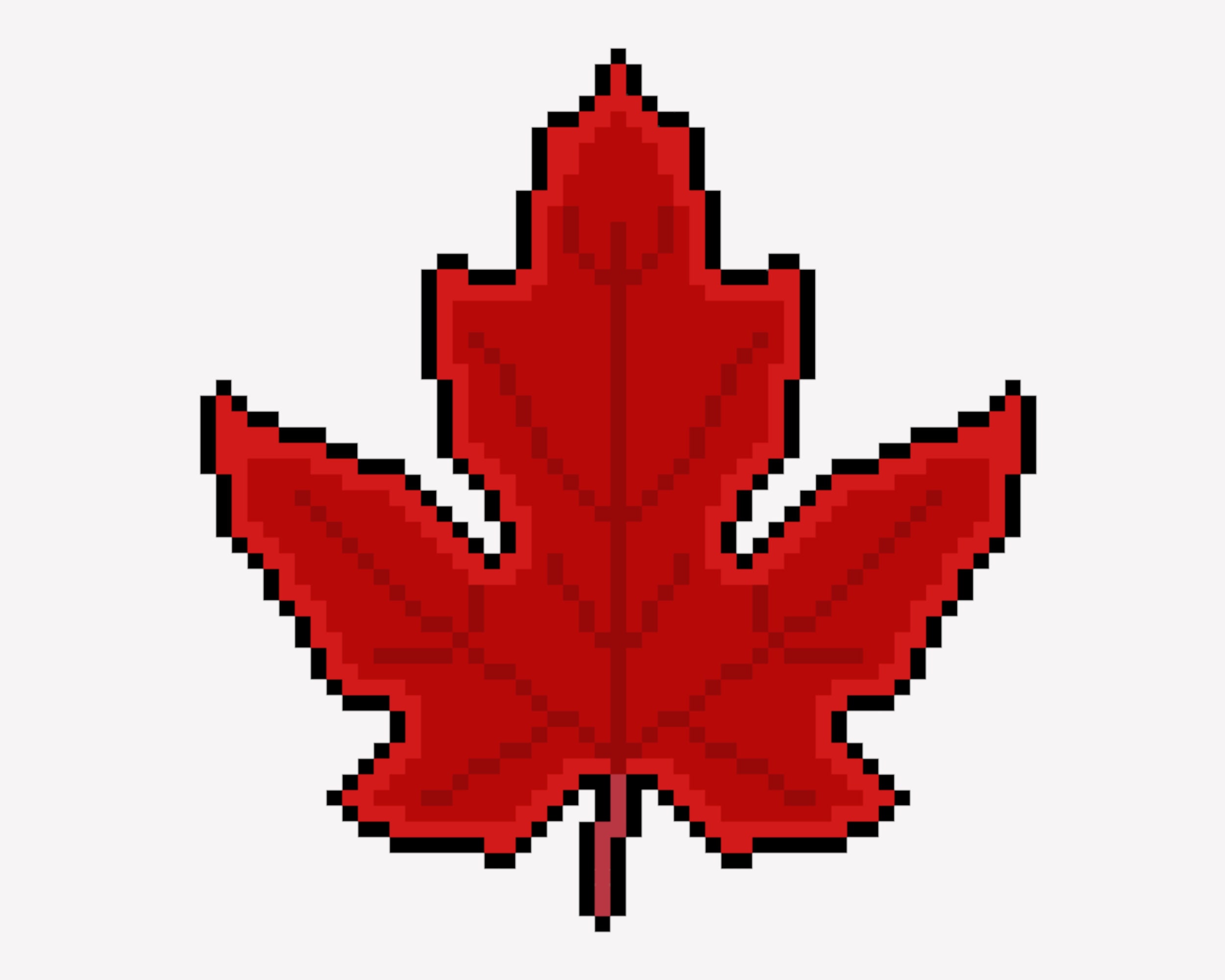 Maple Leaf Pixel Art Clipart Fall Png Leaf Png Thanksgiving | Etsy