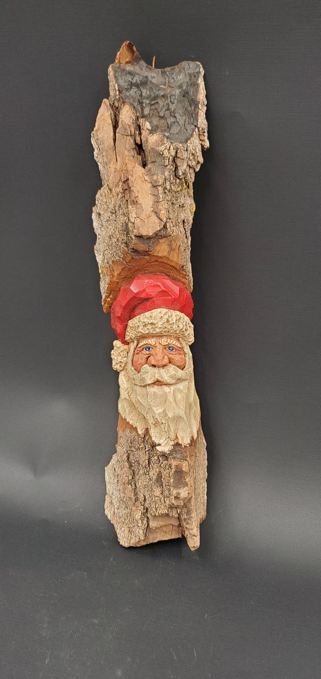 Carved Rustic Santa - Etsy