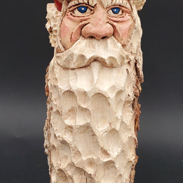 Carved Santa Faces - Etsy