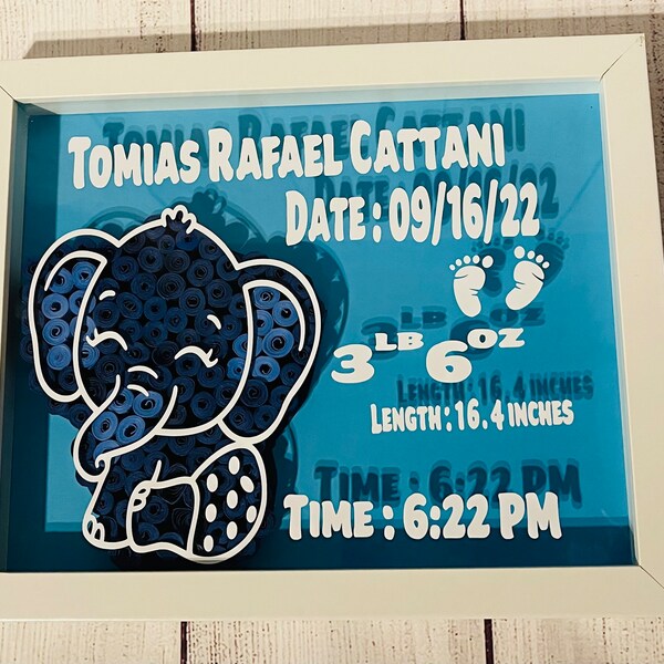 Baby Shadow Box - Etsy